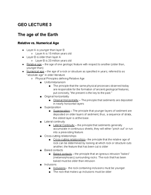 Geology cheat sheet - A buried body of rock that is induced by heat to ...