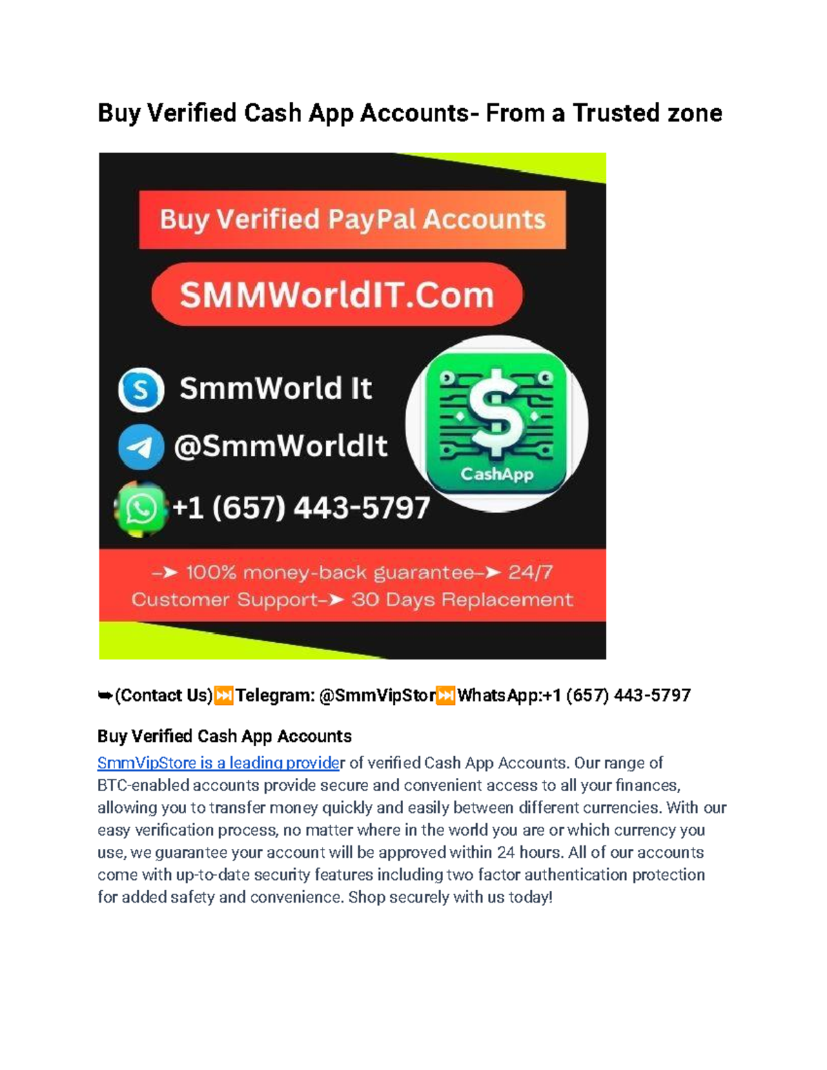 Verified Cash App Accounts - Our range of BTC-enabled accounts provide ...