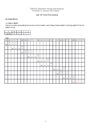 Lab07 Divide-and-Conquer - Algorithm Design and Analysis - MMU - Studocu
