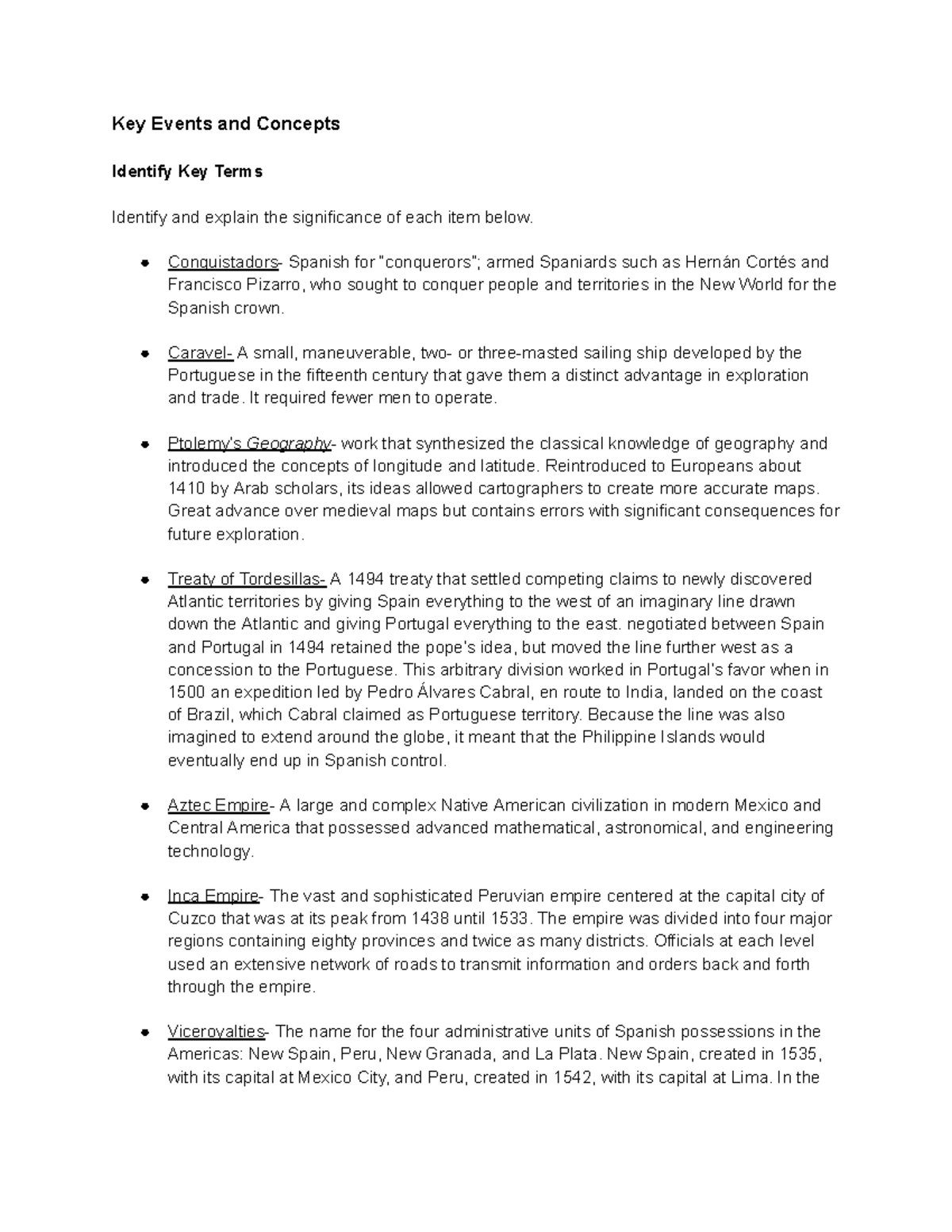 AP Euro - Ch. 14 - Vocabulary and practice questions based on Chapter ...