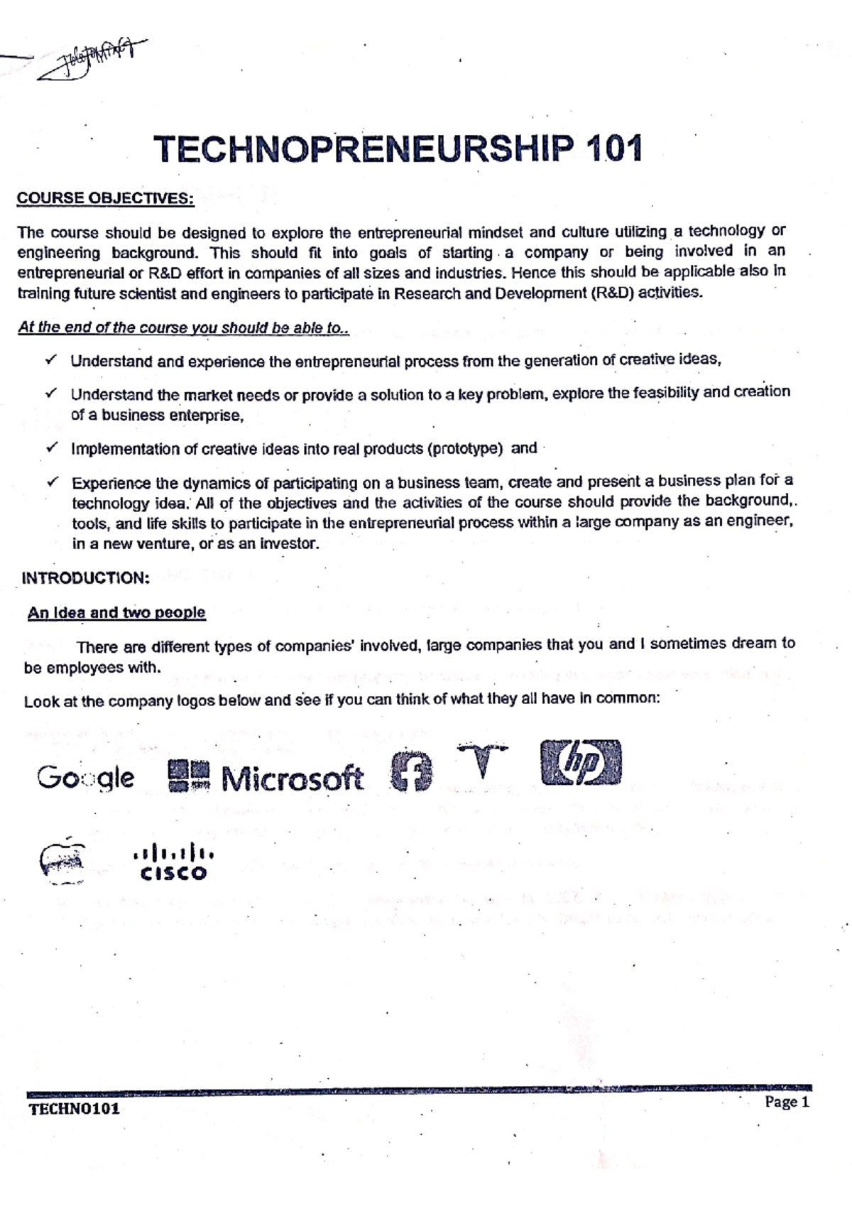 Thechno 101 - lecture - Bachelor of Electronics and Communication ...