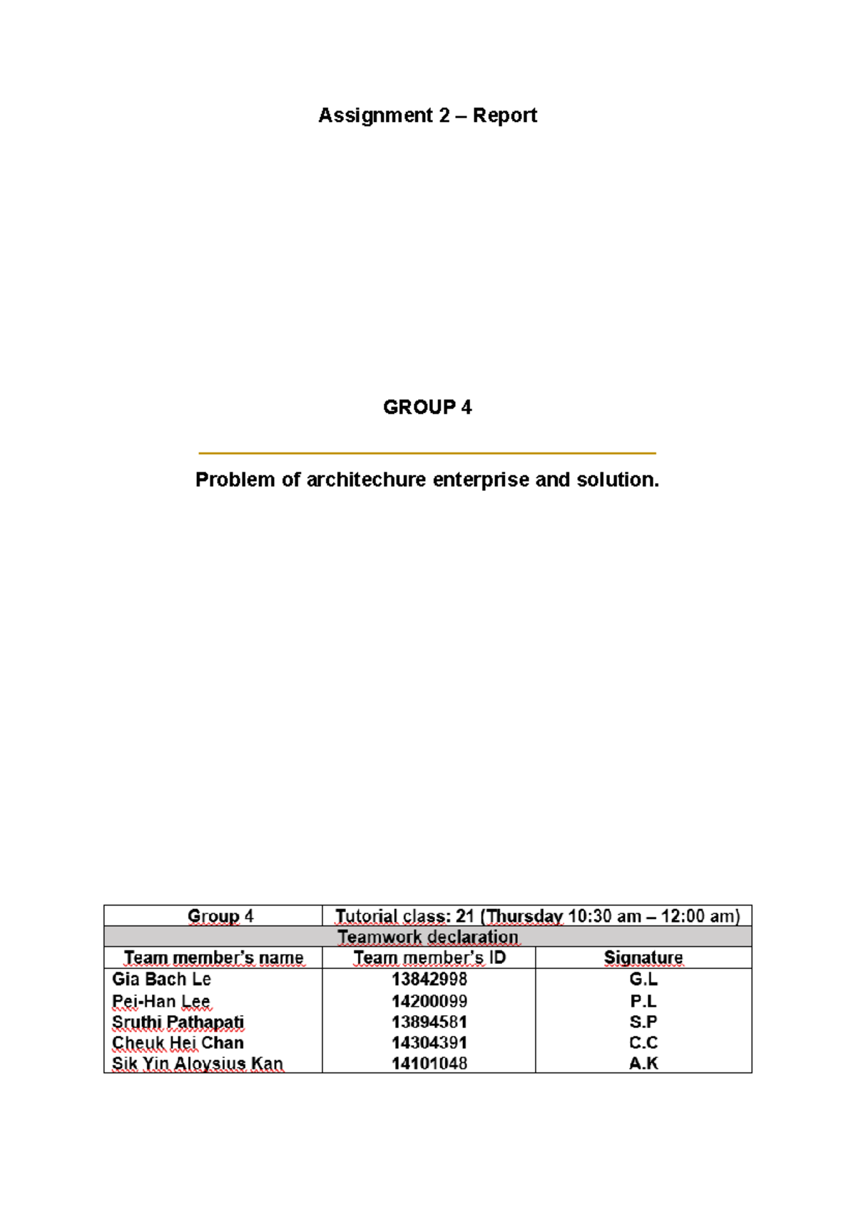 [ 31266 ] Assignment 2 - Report - Group 4 - Assignment 2 – Report GROUP 4 - Studocu
