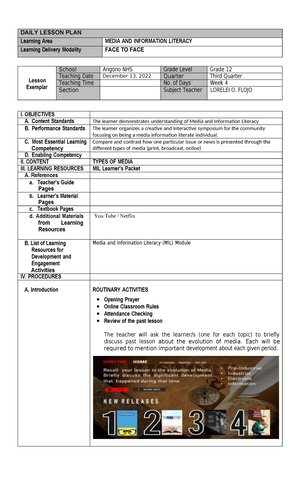 SHS TVL ICT - SHS MATERIALS - SCHOOL: GRADE LEVEL: 11 TEACHER: LEARNING ...