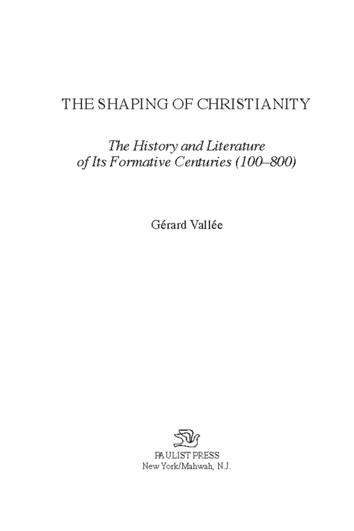 section 2 Shaping Christianity Chapter 1 about jesus - THE SHAPING OF ...