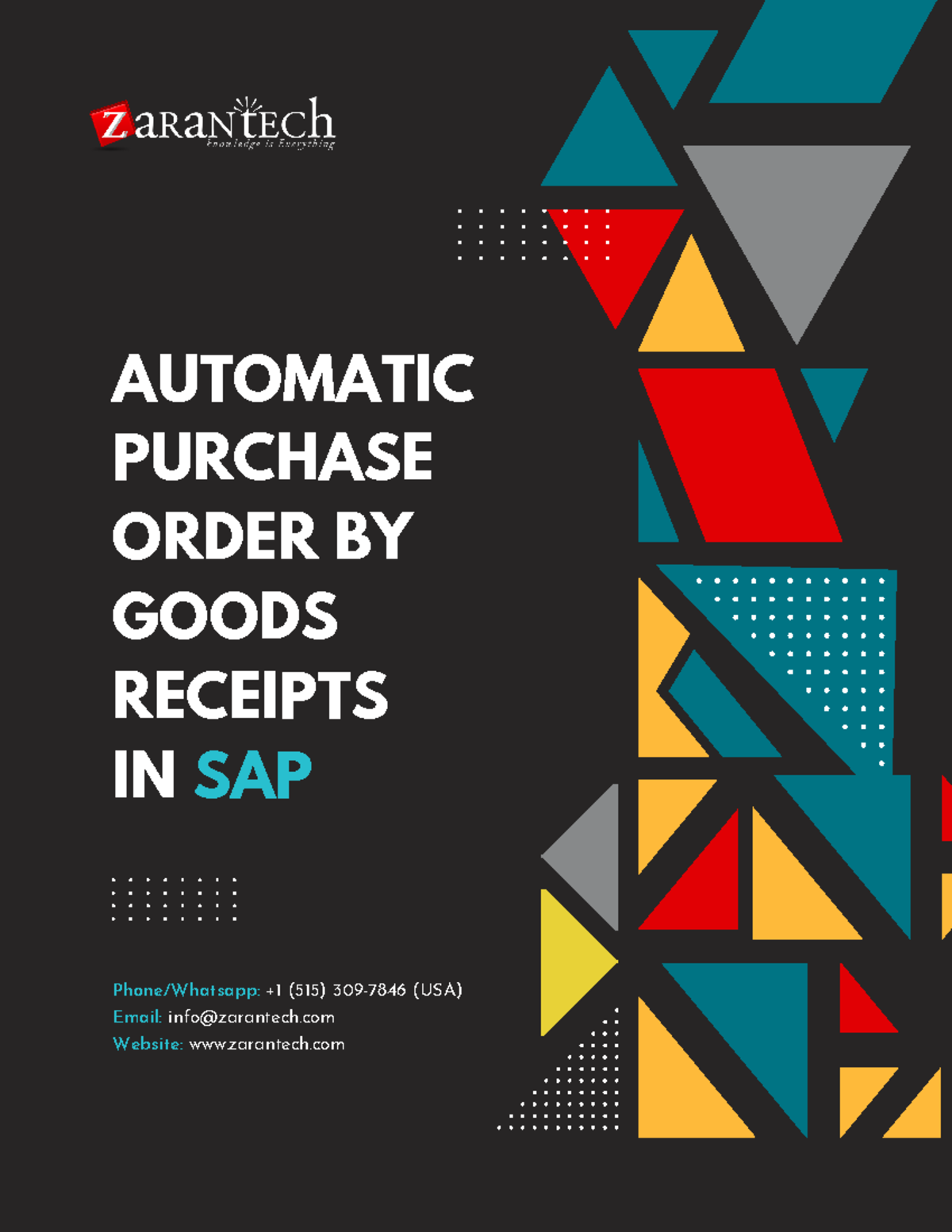 Automatic Purchase Order by Goods Receipts in SAP - AUTOMATIC PURCHASE ...