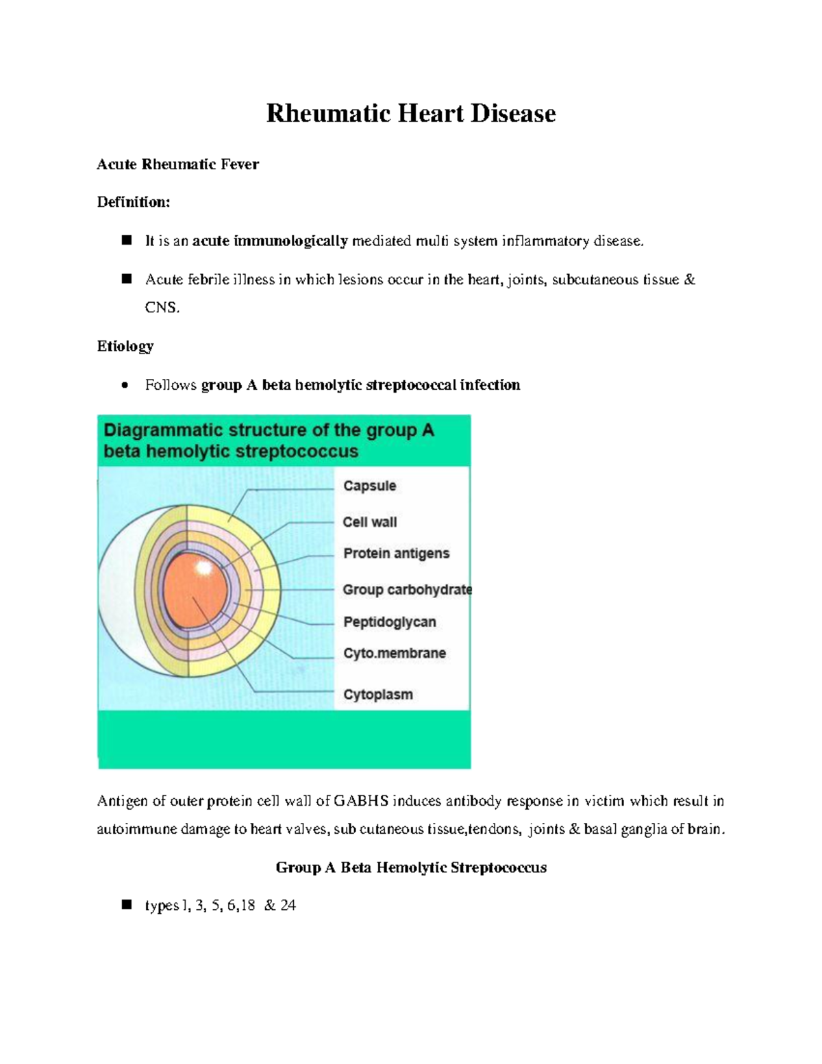 Rheumatic Heart Disease - Rheumatic Heart Disease Acute Rheumatic Fever ...
