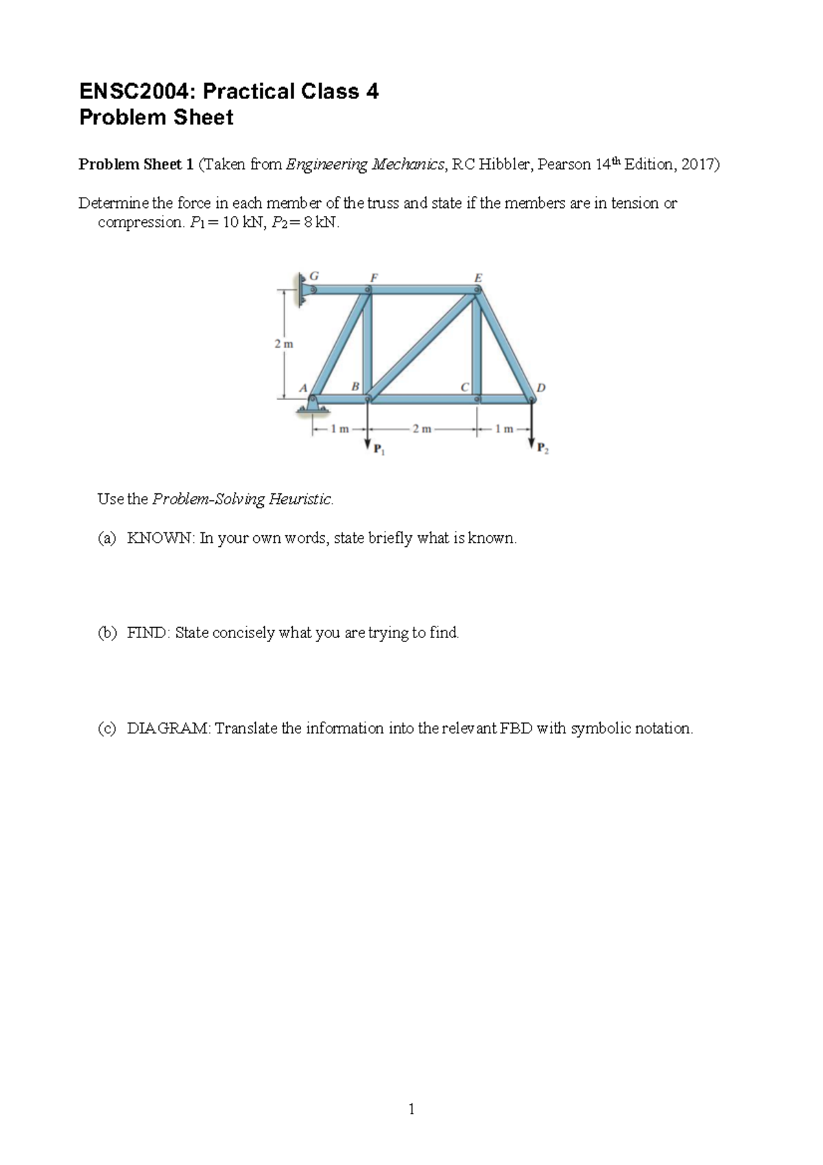 Week 4 prac qs - practise qs - 1 ENSC2004: Practical Class 4 Problem ...