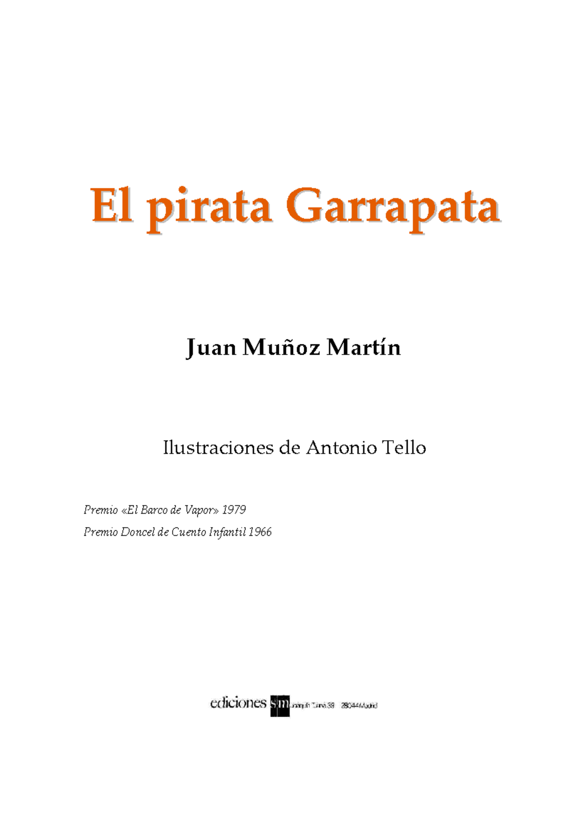Pirata Garrapata - cuento - EEll ppiirraattaa GGaarrrraappaattaa Juan ...