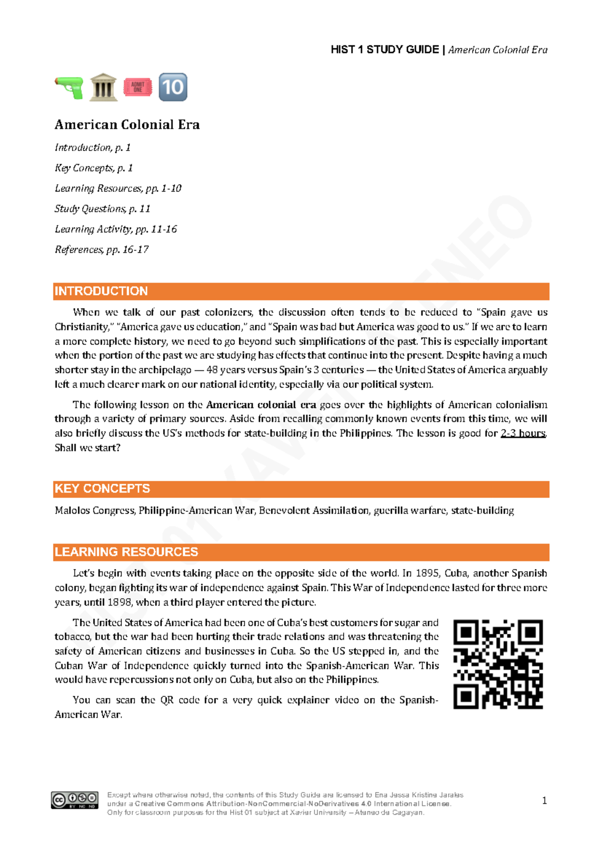 Hist1 M3 L5 American Era - Except where otherwise noted, the contents ...