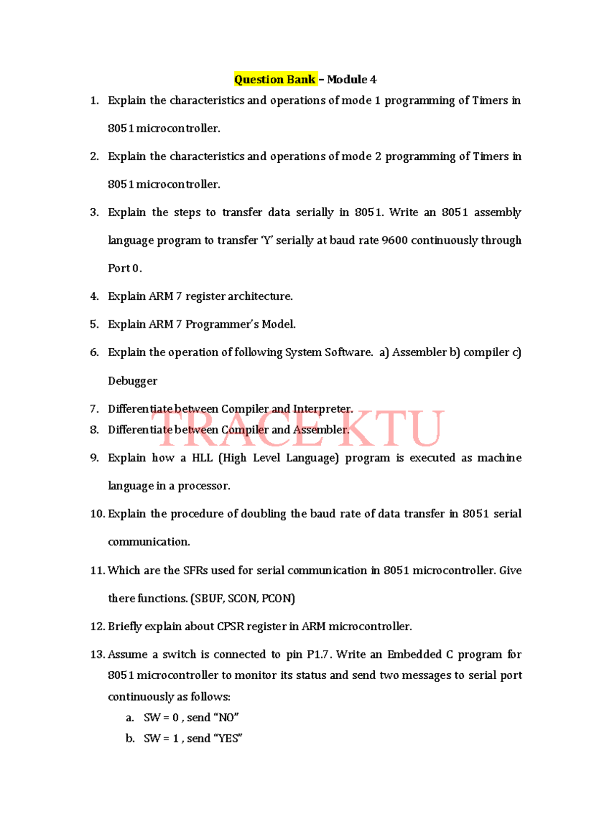 Question Bank CAM - Module 4 - Question Bank – Module 4 Explain the ... Question Bank CAM - Module 4 - Question Bank – Module 4 Explain the ...