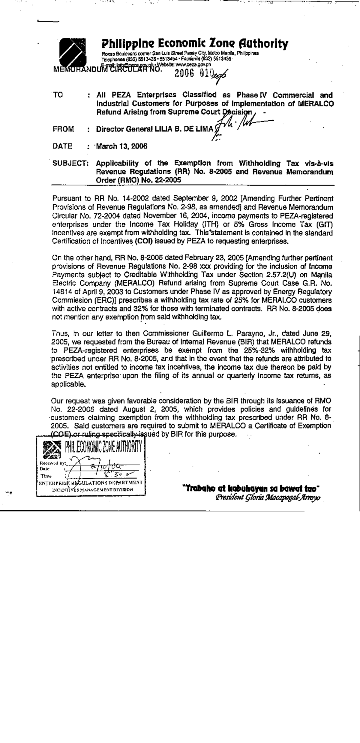 Exemption from Withholding Tax - Business Administration - Studocu