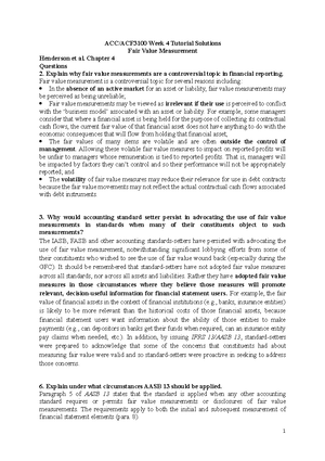 T5 Tutorial summary - ACC3100 - Monash - Studocu