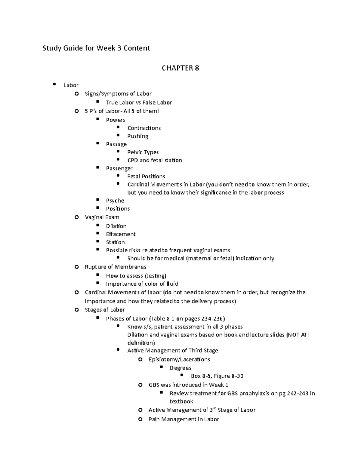 Study Guide for Week 3 - Studocu