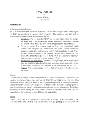BIO6B pGLO Lab Report 3 - Lab 4: pGLO Determining the Presence and ...