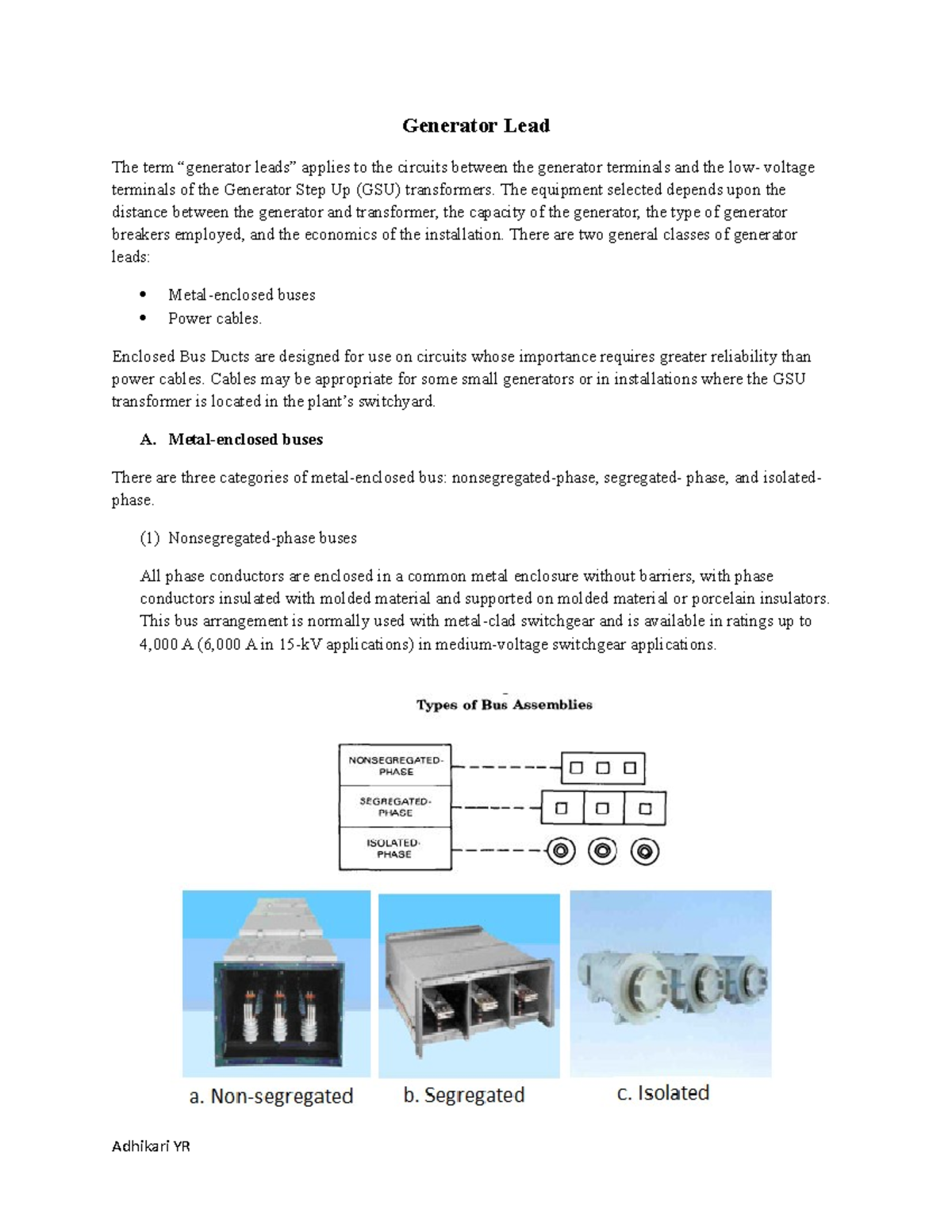 Lec 15 - Generator Lead - Notes - Generator Lead The term “generator ...