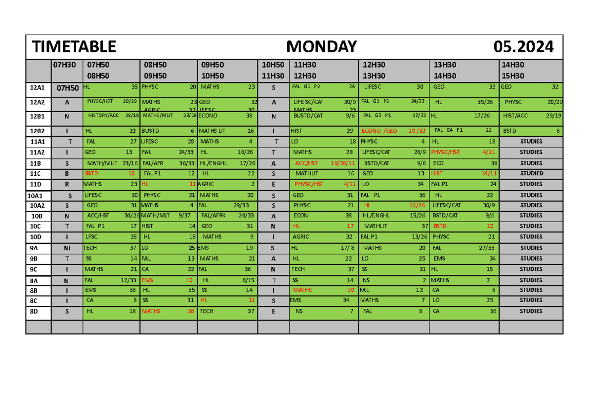 2024 UIS Composite Timetable (MAY)-1 - TIMETABLE MONDAY 05. 07H30 07H ...