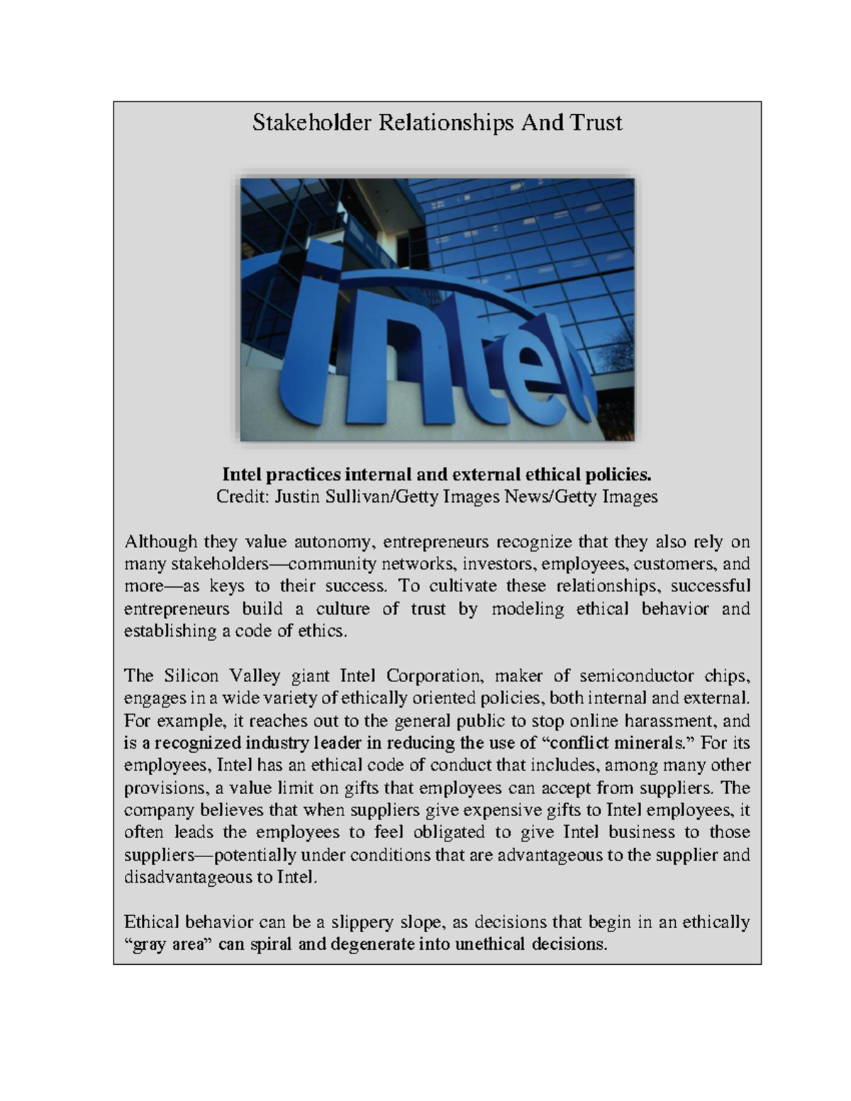 03 Entrepreneurship Meets Ethics - Stakeholder Relationships And Trust ...