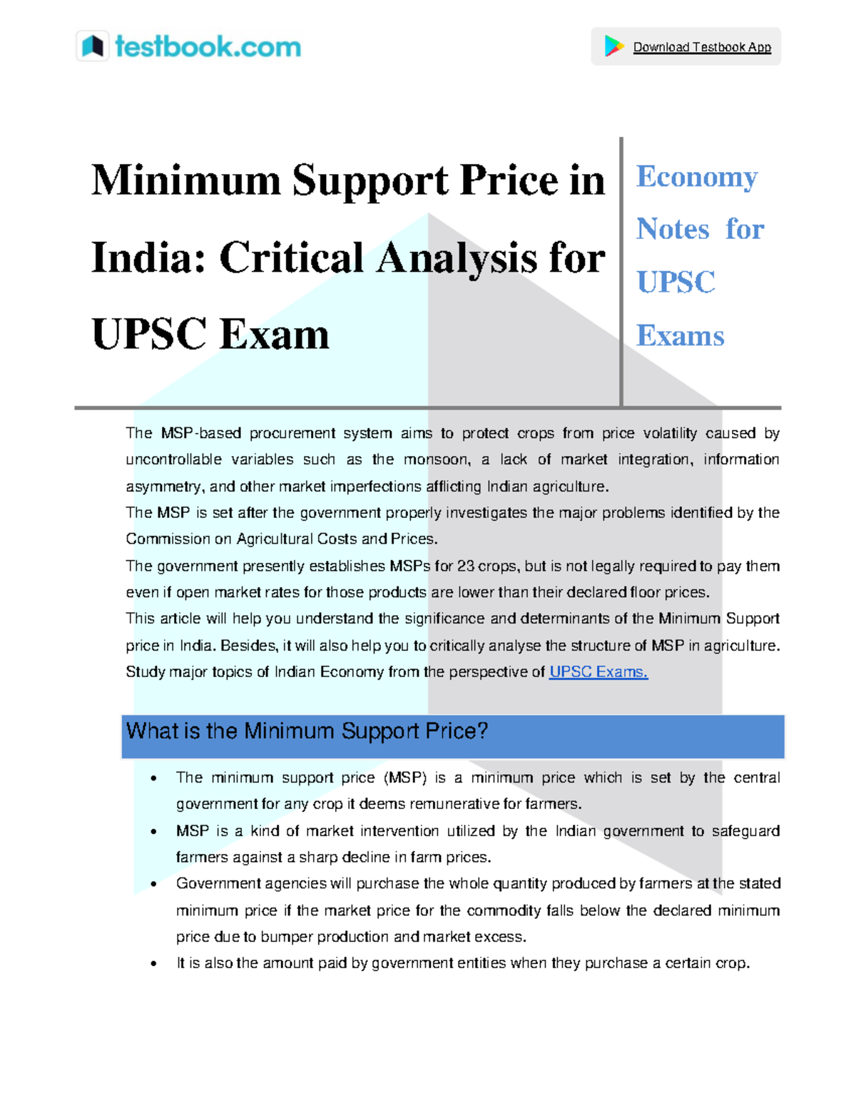 Minimum-support-price-in-india-critical-analysis-for-upsc-exam-9a11313 ...