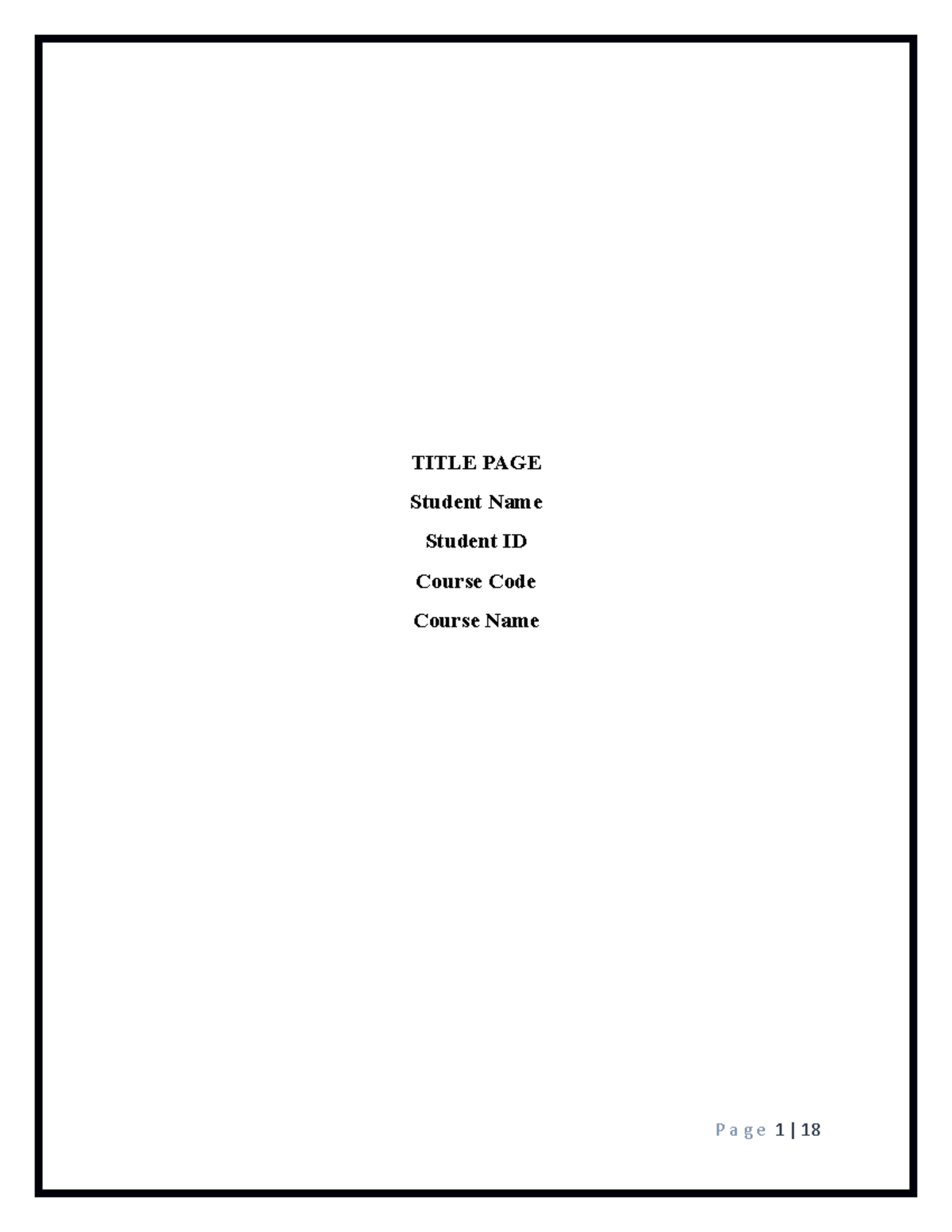 HCI - TITLE PAGE Student Name Student ID Course Code Course Name ...