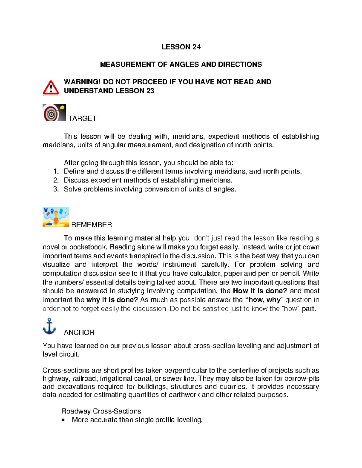 LM-ABE-12-Lesson-24 - abe - LESSON 24 MEASUREMENT OF ANGLES AND ...