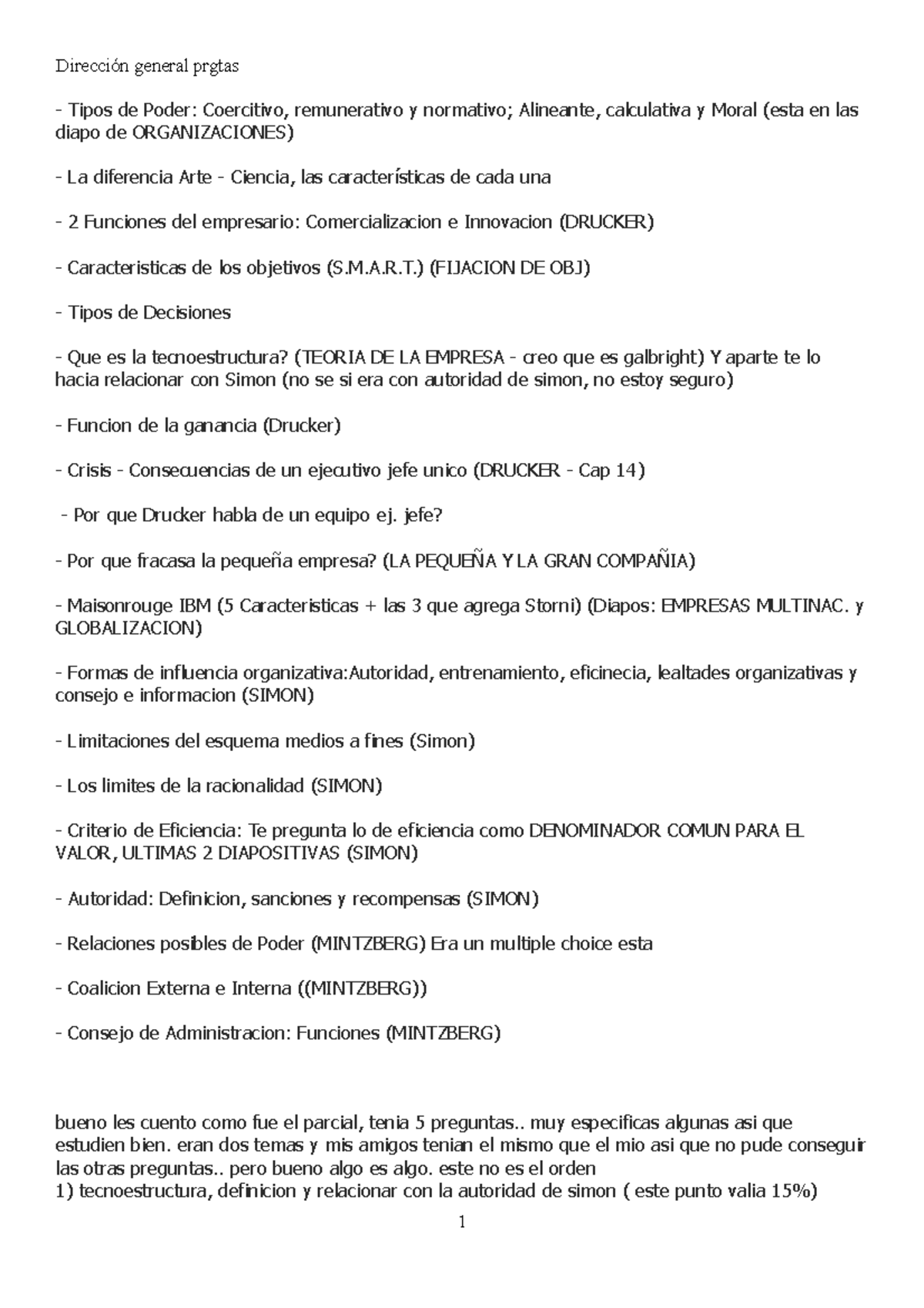 Direccion general - Tipos de Poder: Coercitivo, remunerativo y ...