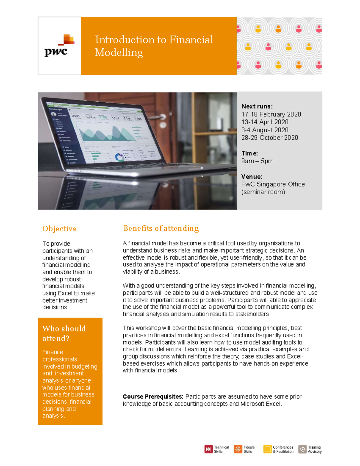 Introduction to financial modelling - Benefits of attending A financial ...