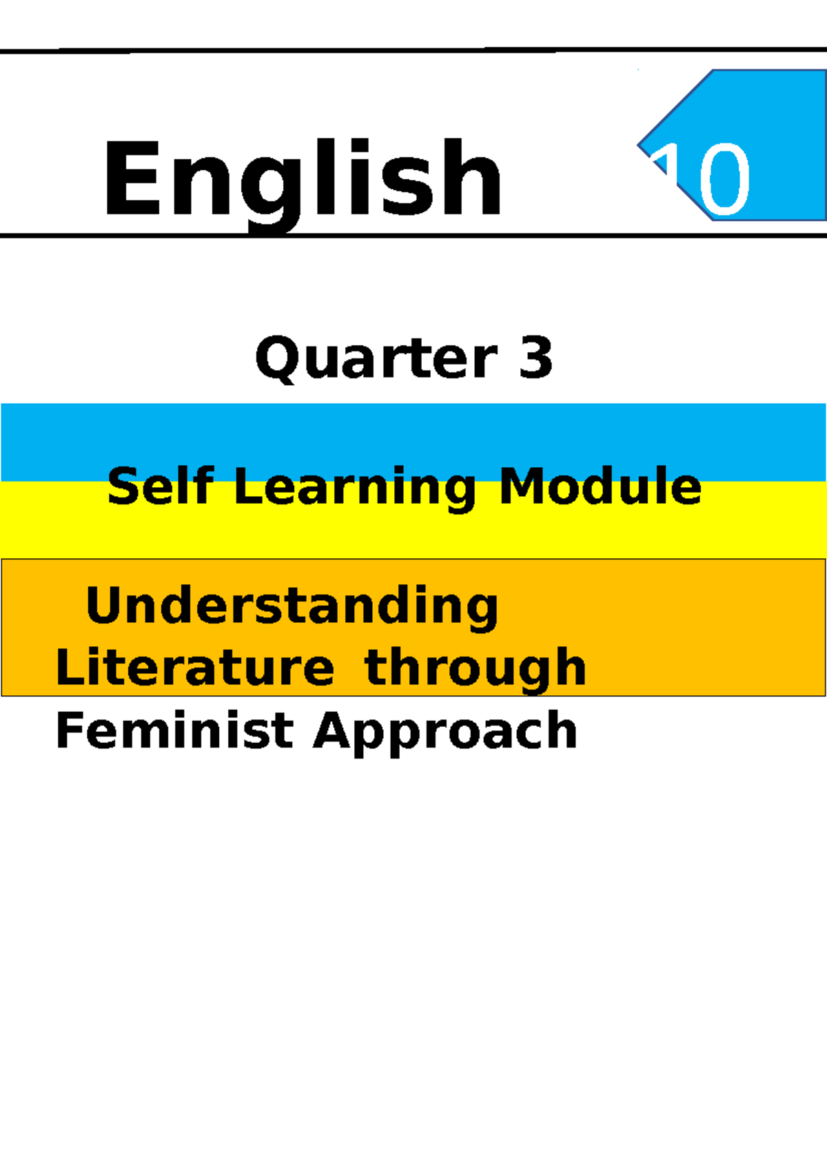 English 10 Week 4 - Practice Materials and Modules - English 10 Quarter ...