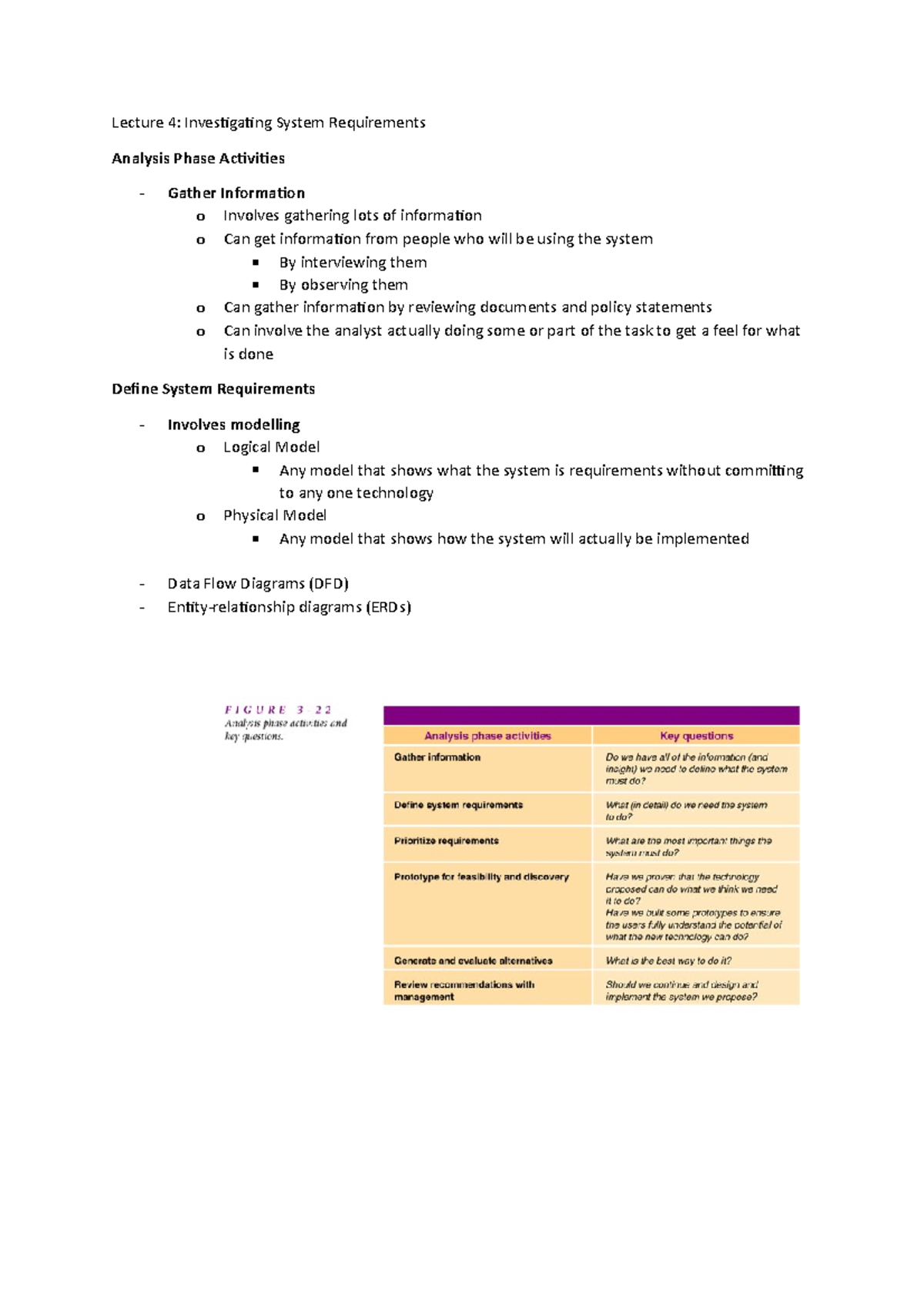 Day 3 - Day 1 - Lecture 4: Investigating System Requirements Analysis ...
