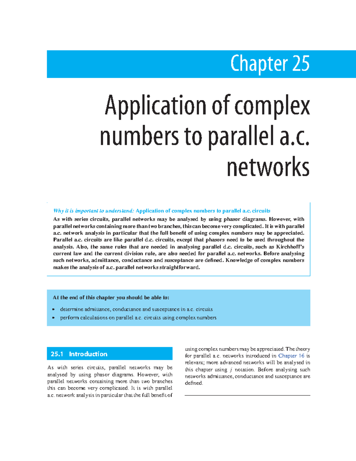 Electrical technology notes p2 - Chapter 25 Application of complex ...