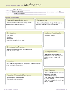 Amphotericin B - Med Template ATI - ACTIVE LEARNING TEMPLATES ...