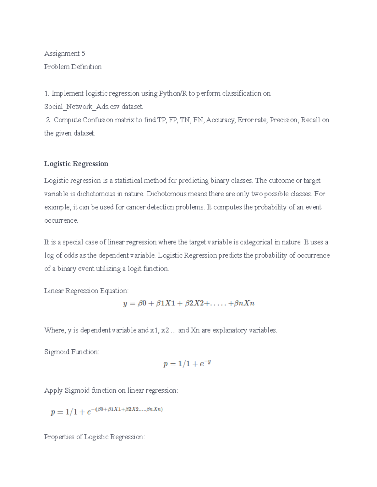 Assignment 5 Dsbda Assignment 5 Problem Definition Implement