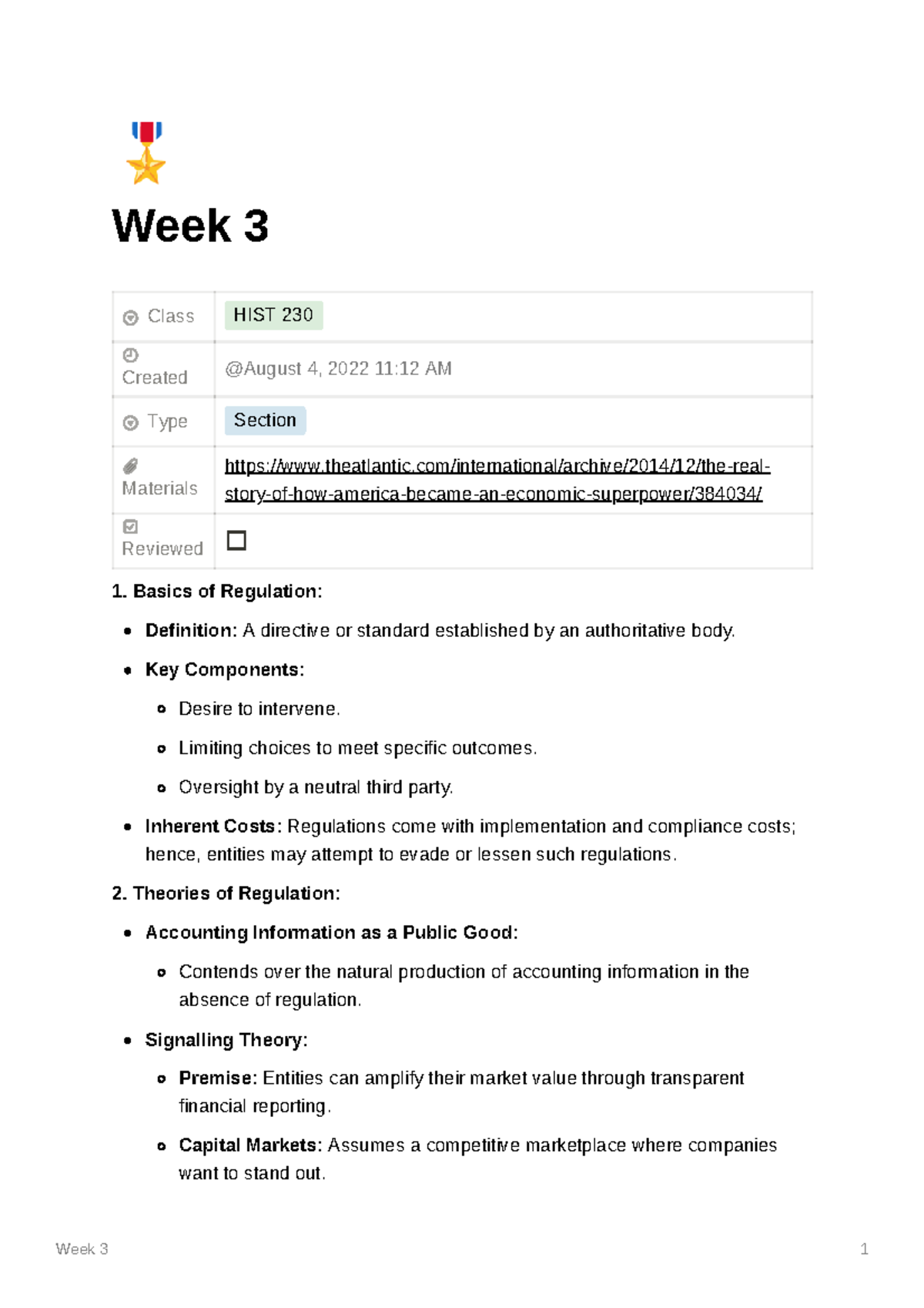 Accounting Theory Lecture Note Week 3 Week 3 Class Hist 230 Created