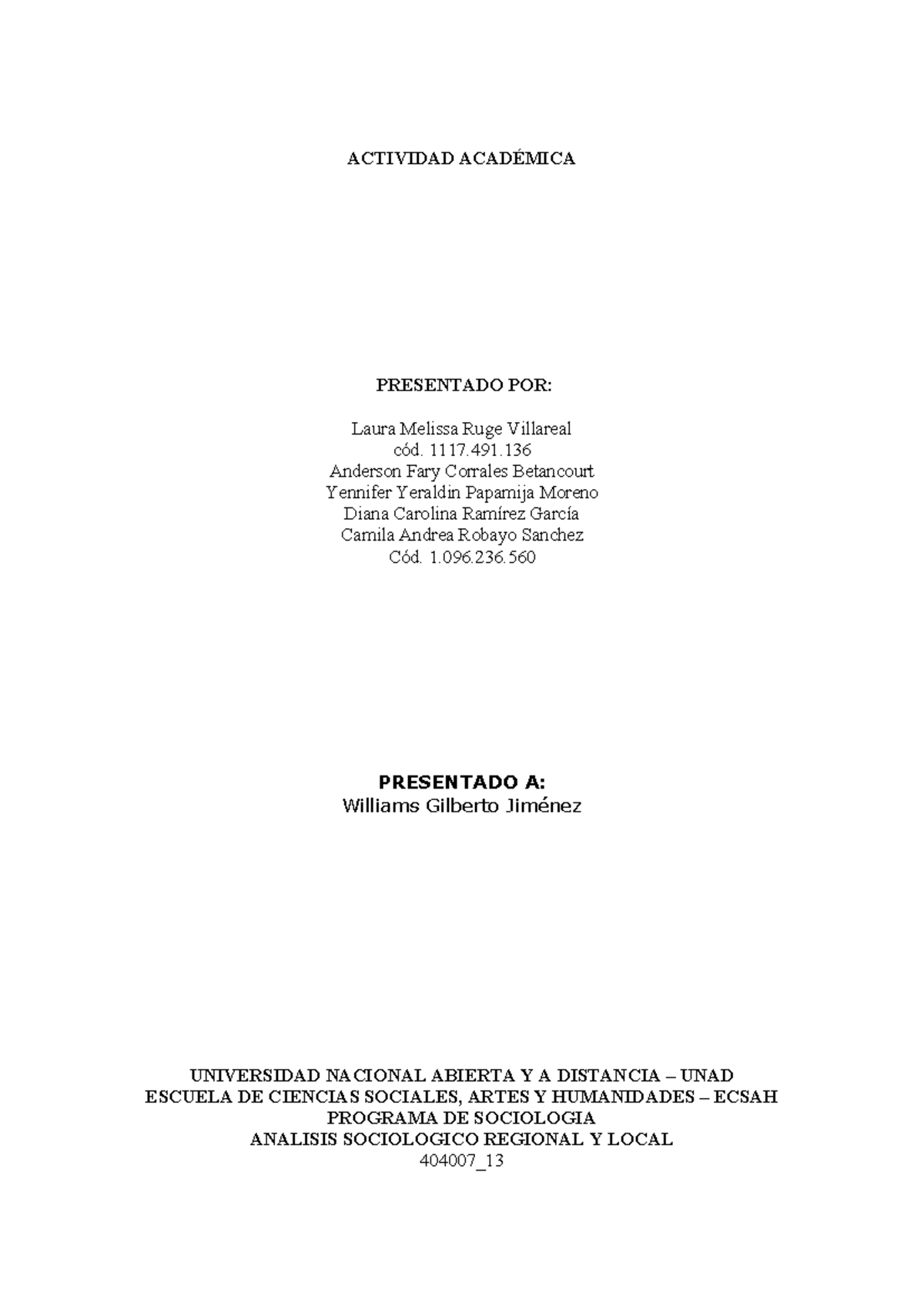 13 fase2-2 - trabajos - ACTIVIDAD ACADÉMICA PRESENTADO POR: Laura ...