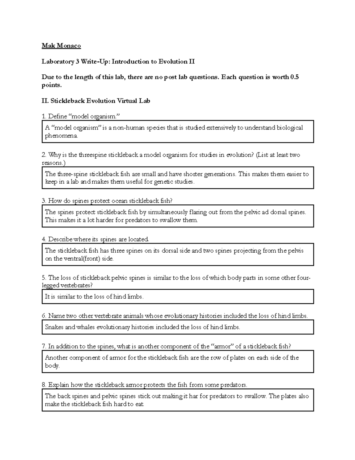 Lab 3 Write Up Introduction To Evolution Ii Mak Monaco Laboratory 3 Write Up Introduction To