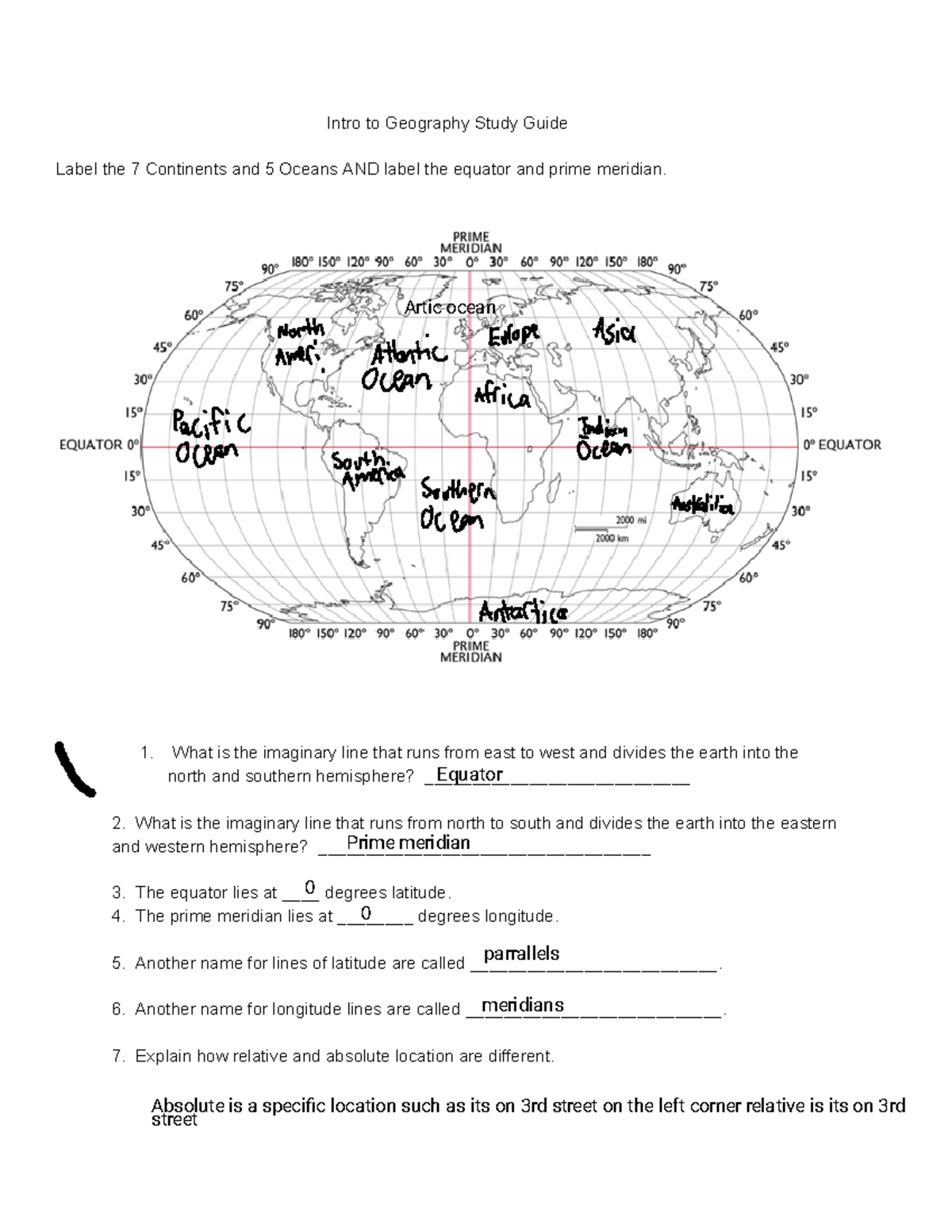 24 Intro to Geography Study Guide - Intro to Geography Study Guide ...