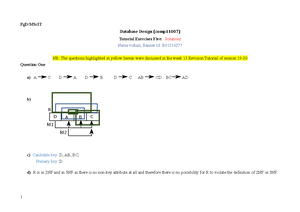 (JF) Tutorial 3 ER to Rel Mapping(B01597368) - PgD/MSc IT Database Design Tutorial Three ...