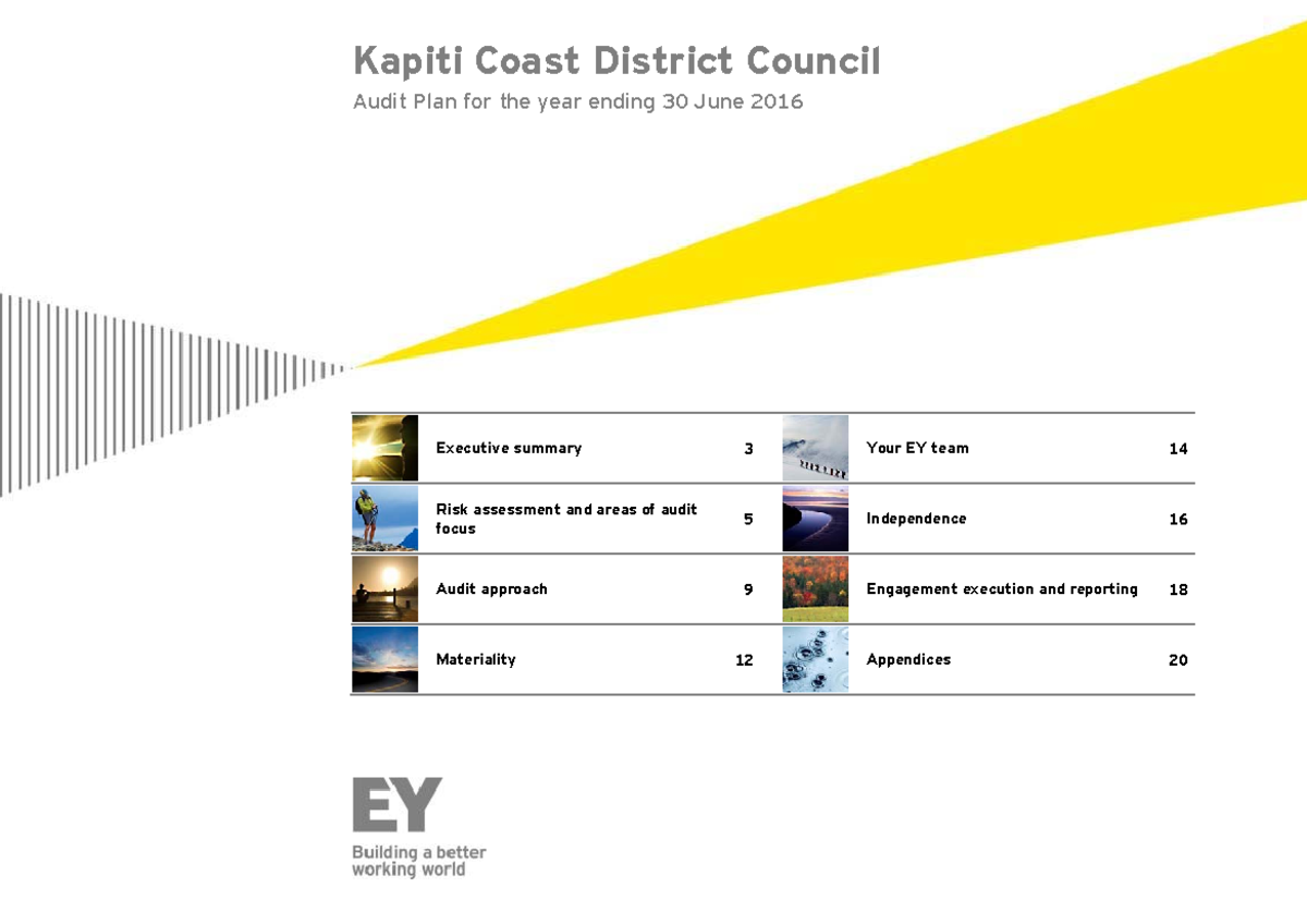 EY sample audit plan - yuh - Kapiti Coast District Council Audit Plan ...