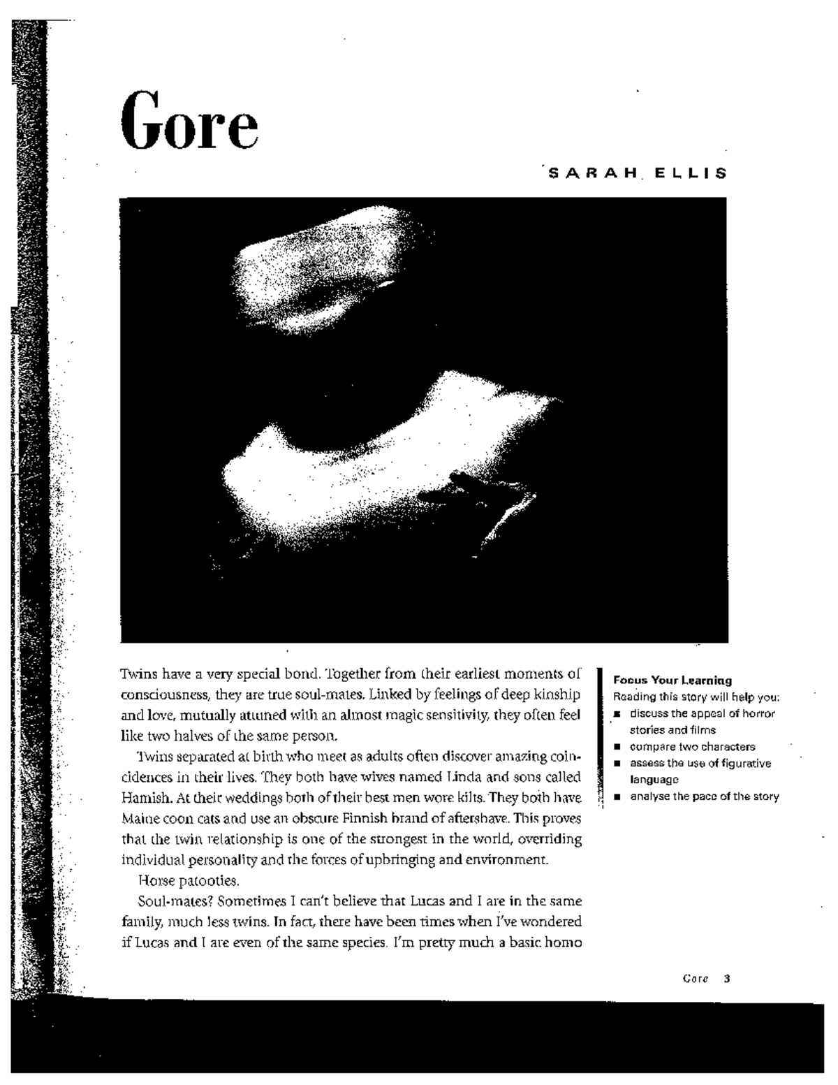 Gore short story - Studocu