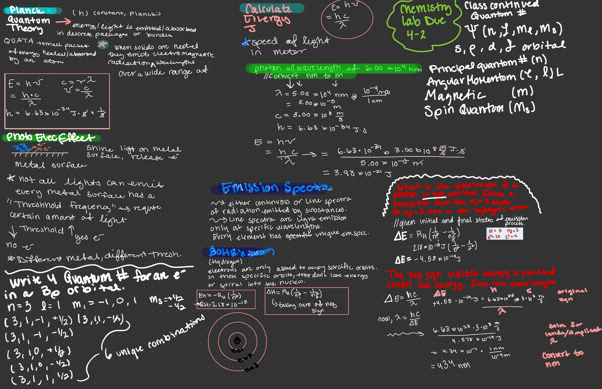 Che 151 - Lecture and coursework notes from S. Datta CHE 151 class 2021 ...