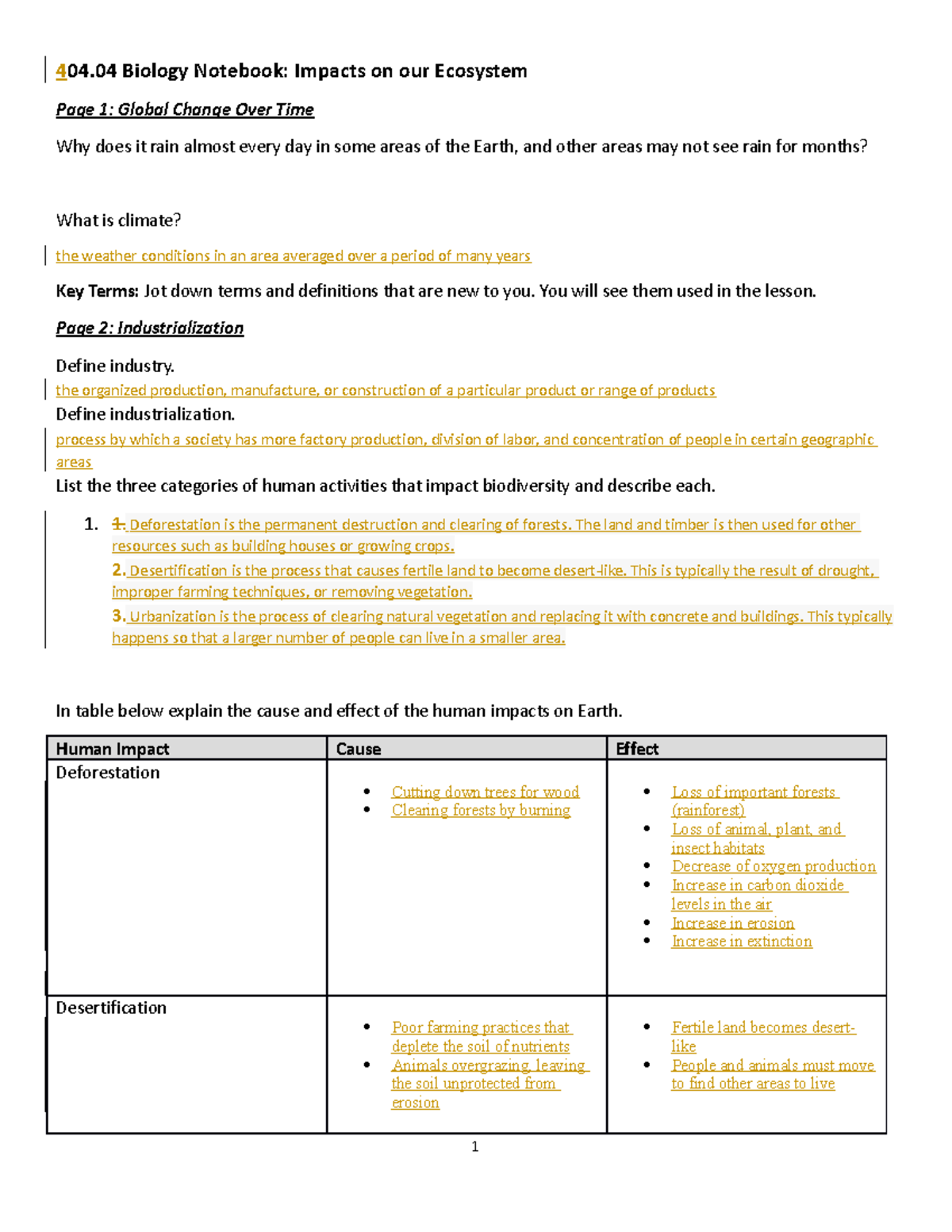 04 04 impacts on our ecosystem - 4 04 Biology Notebook: Impacts on our ...