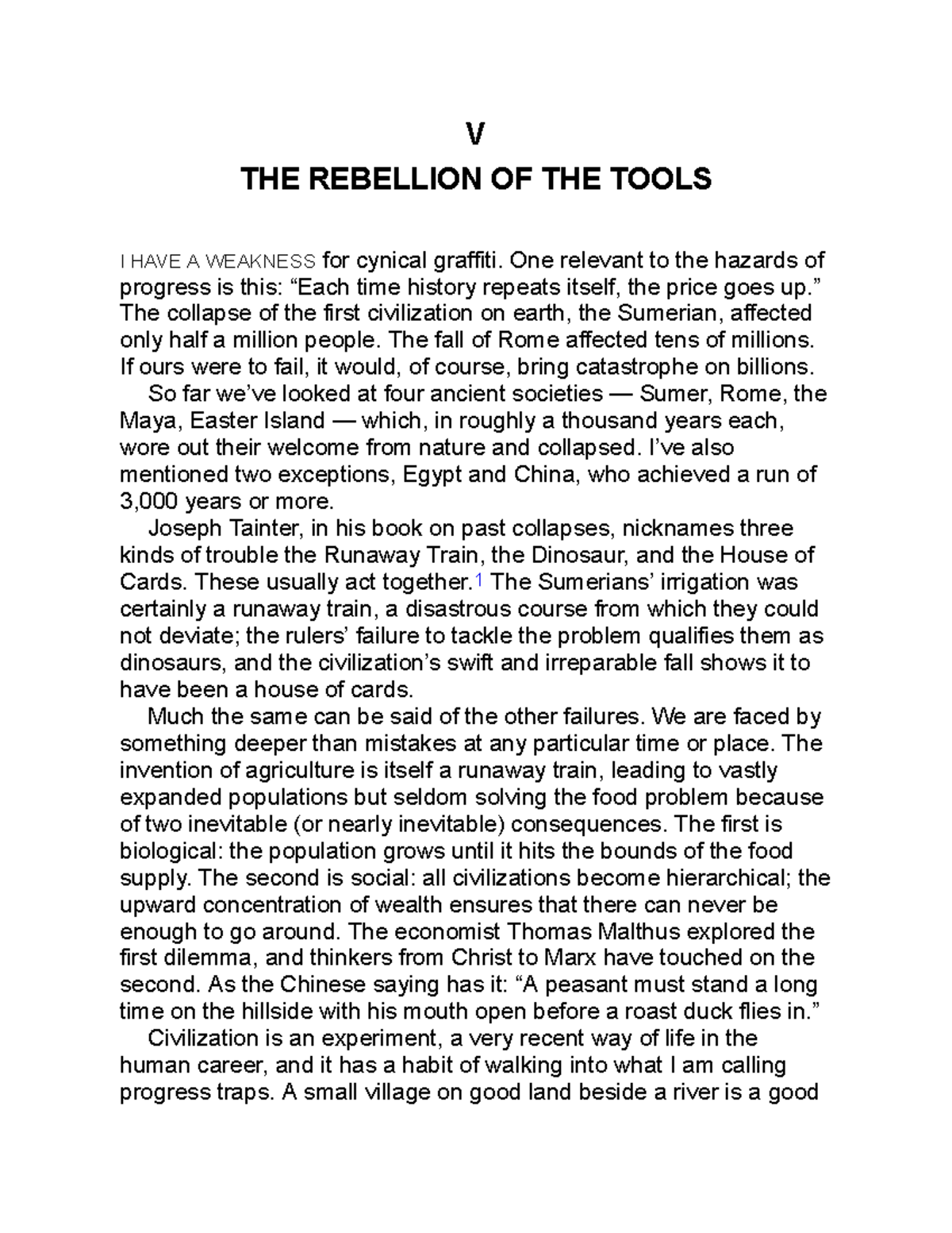 Wright, 2004 , Rebellion of the Tools Chp.- A Short History of Progress ...
