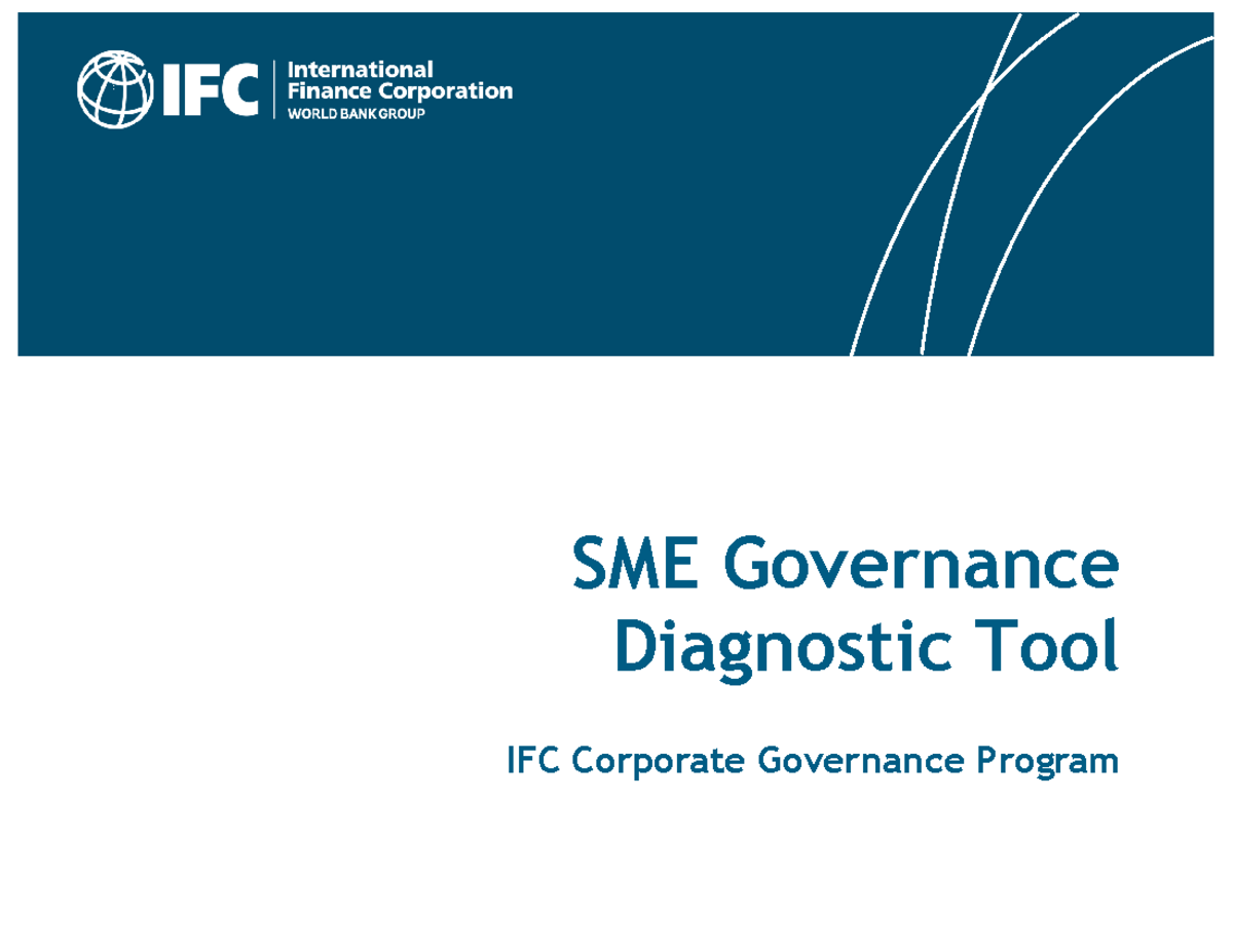 SME CG Diagnostic-Updated- 2ND - SME Governance Diagnostic Tool IFC ...