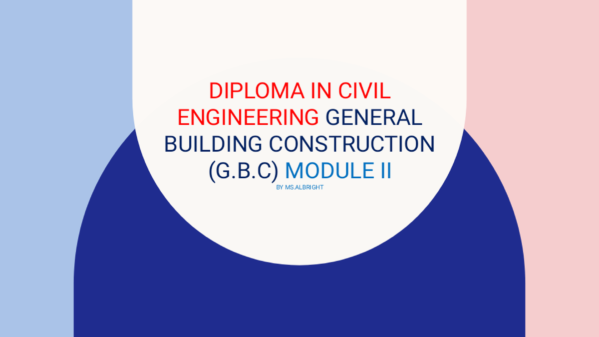 Diploma IN Civil Engineering General Building Construction ( Phoenix ...