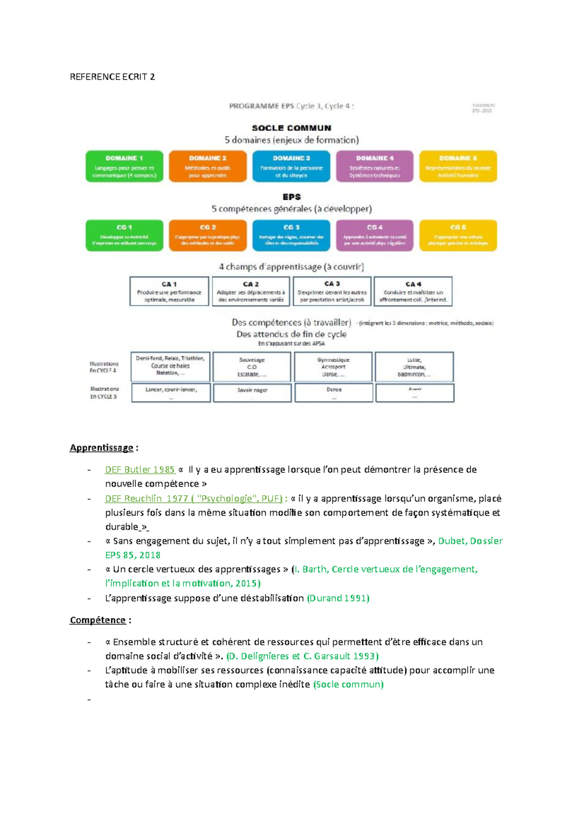 Reference Ecrit 2 (Récupération automatique) - REFERENCE ECRIT 2 ...