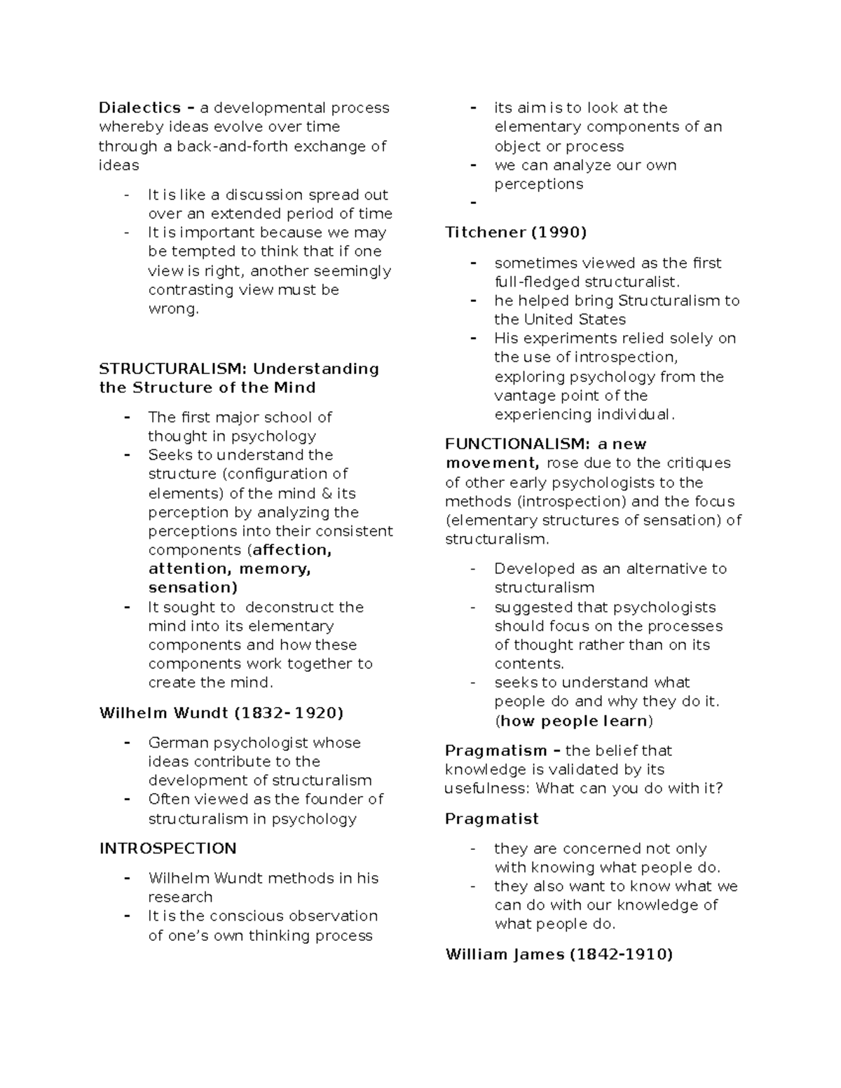 Psychological Perspective - Dialectics – a developmental process ...