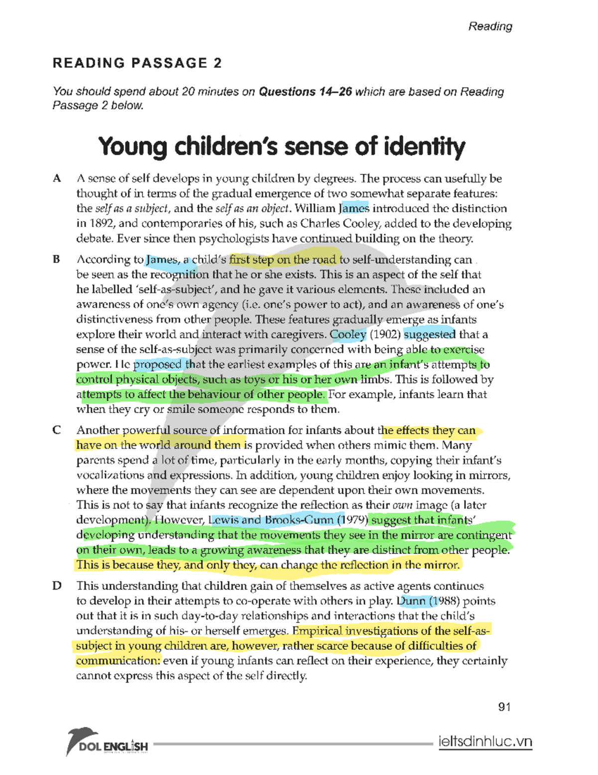 Matching paragraphs - Reading skill - English 1 - Level 1, 2 - Studocu