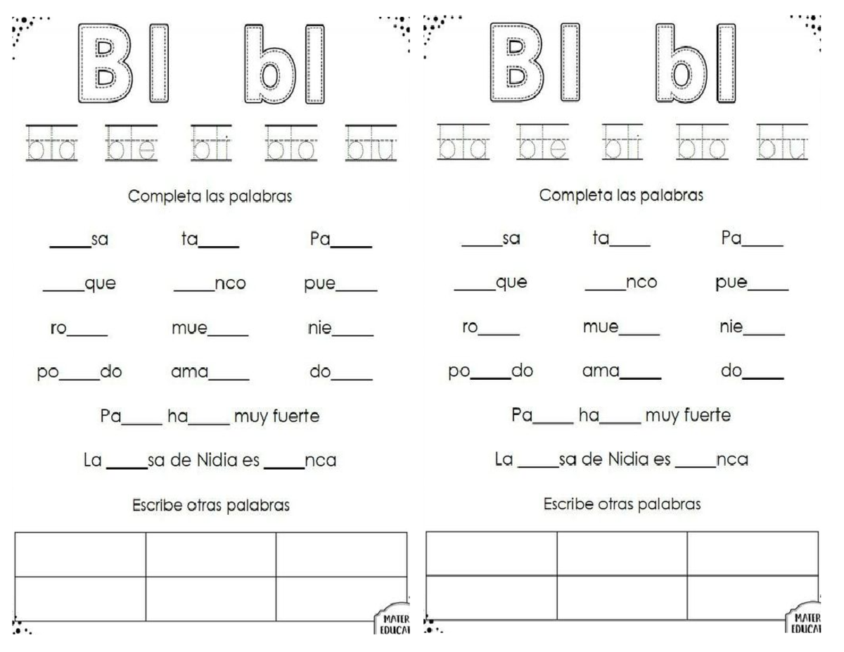 Guías clase 1 bl - Guía de trabajo para segundo año básico ...