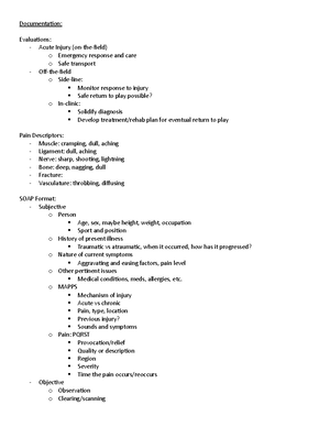 Foot Pathology - Foot unit notes - ATTR 502 - EWU - Studocu