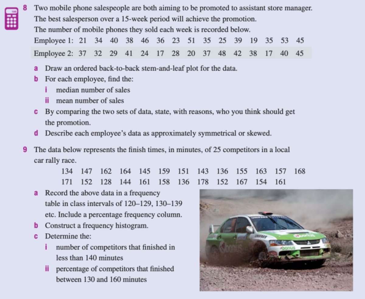 Probability Questions - 8 100 Two mobile phone salespeople are both ...