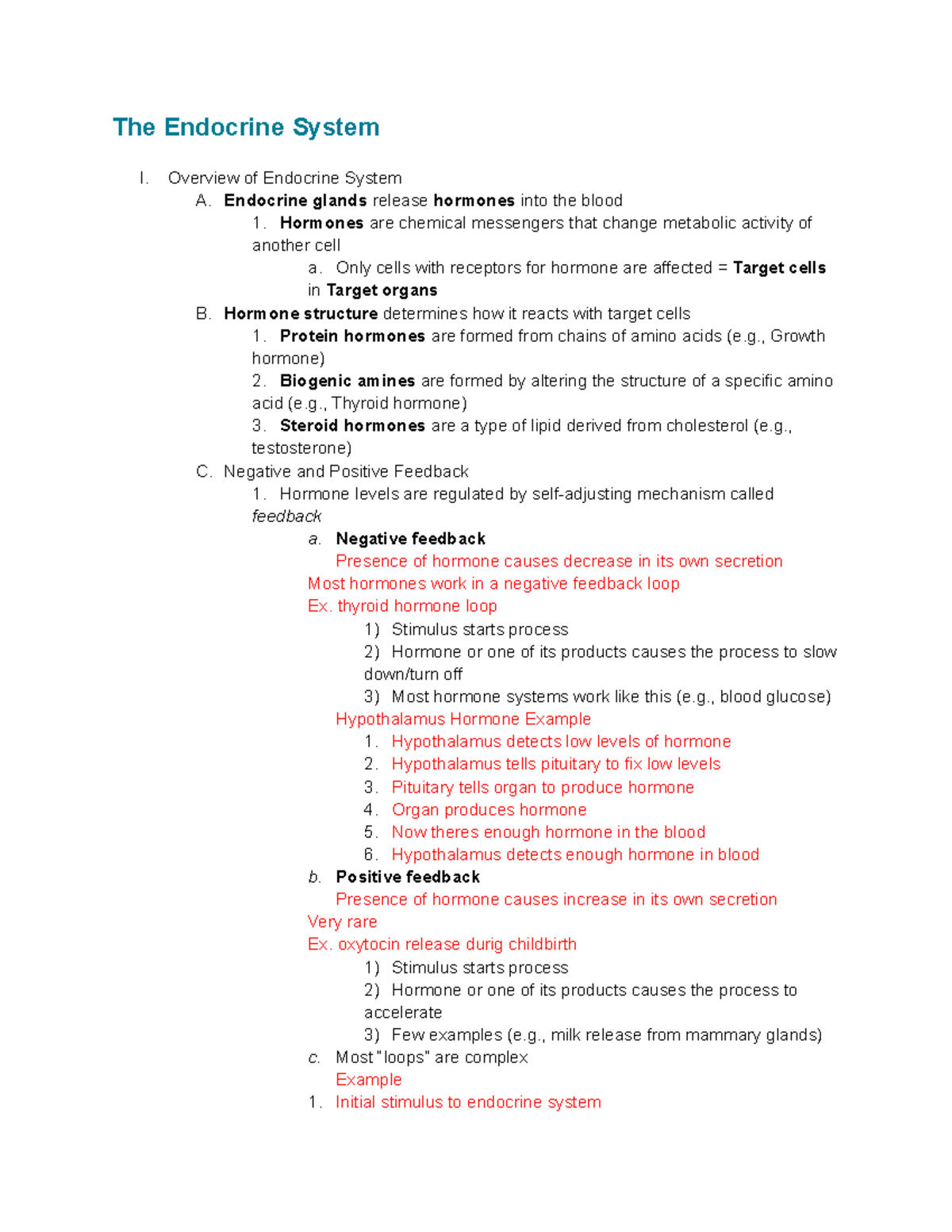 Endocrine System 03 24 - Dr. Aidan Ruth - The Endocrine System I ...